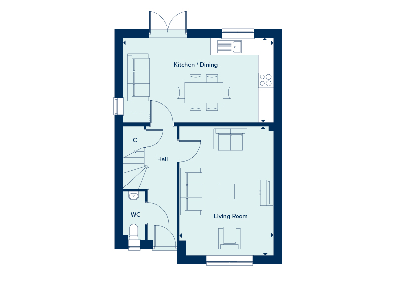 Home 102: The Seaton | Potter's Grange | Crest Nicholson
